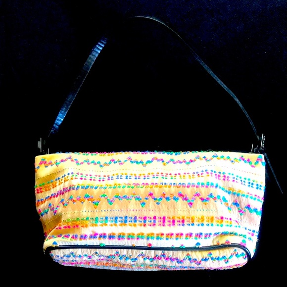 Luz Da Lua | Bags | Luz Da La Silk Multicolor Embroidered Evening Bag | Poshmark